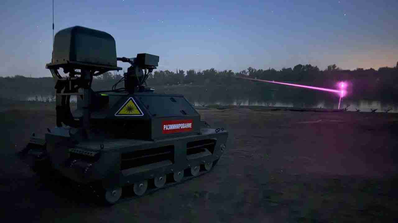 Russia showcases Ignis laser system on robotic vehicle for tactical ...