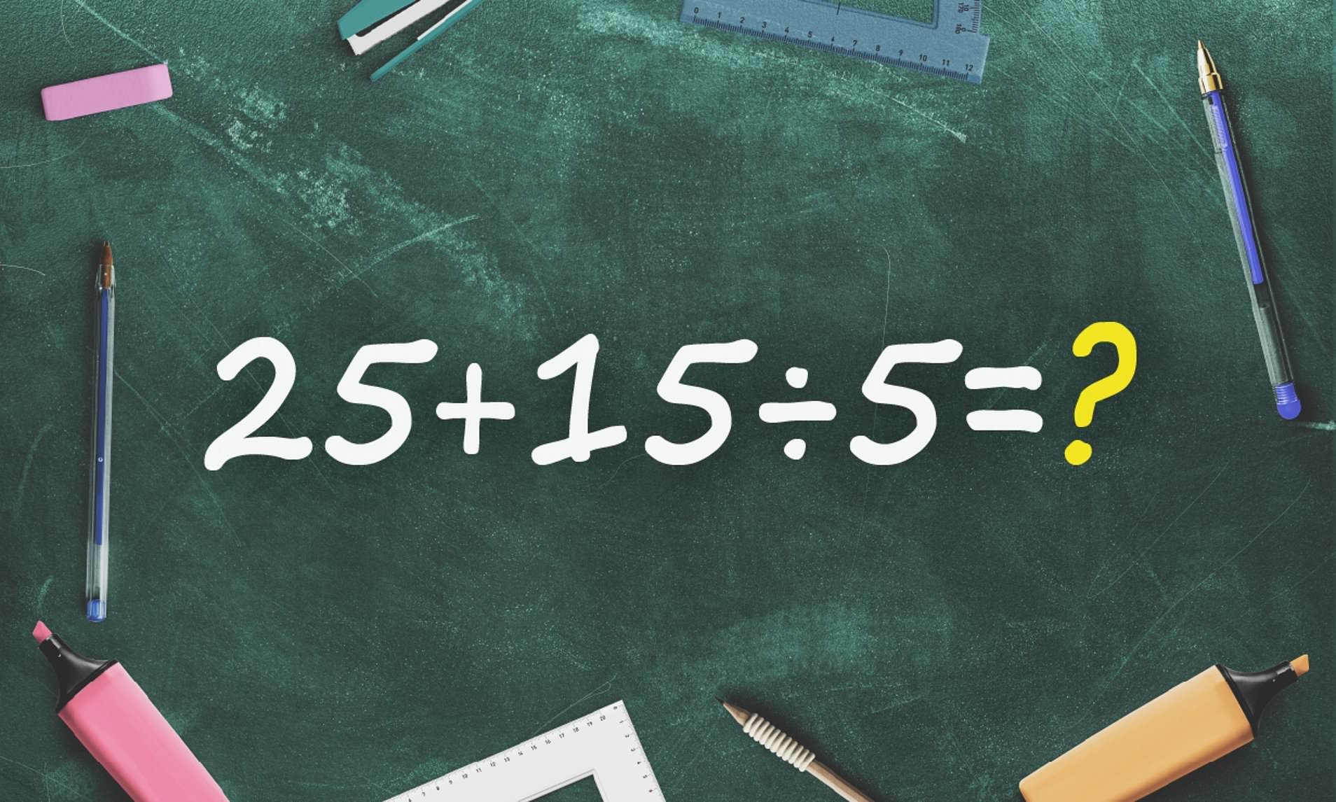 Easy math sum proves painful as people struggle to solve equation - do ...