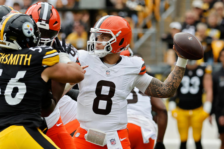 Browns QB Dillon Gabriel stats & numbers in Week 6 game vs. Pittsburgh ...