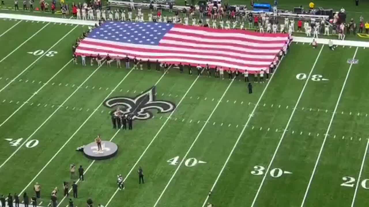 WATCH: Addis’ own John Foster sings national anthem before Saints game