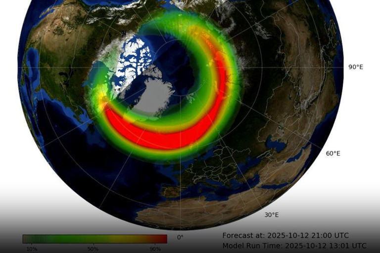 Parts of UK have '90% chance' of seeing Northern Lights tonight