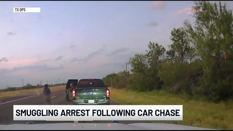Two arrested after jumping out of moving truck during chase
