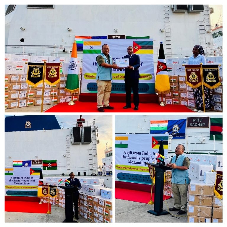 India's Patrol Vessel Sachet makes port call at Maputo, delivers 20 ...