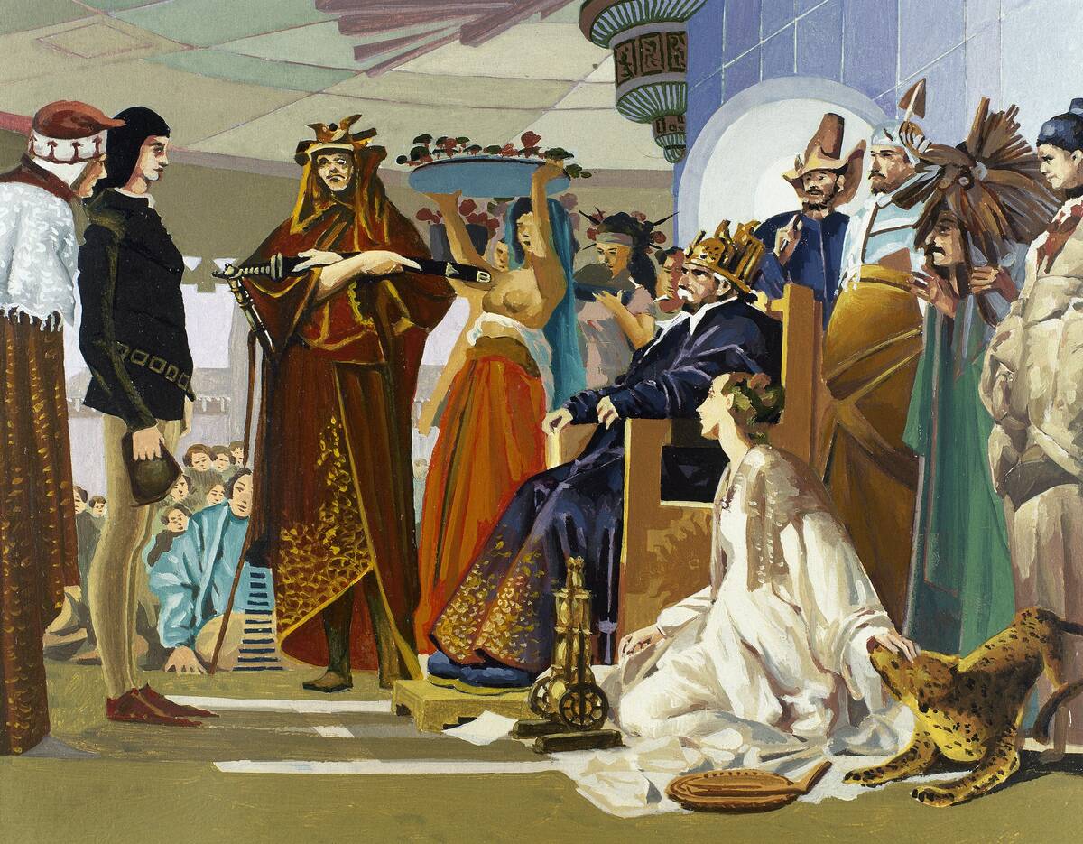 The daily life of a castle servant in the Middle Ages