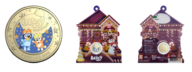 Bluey returns to Christmas coins in special Mint release