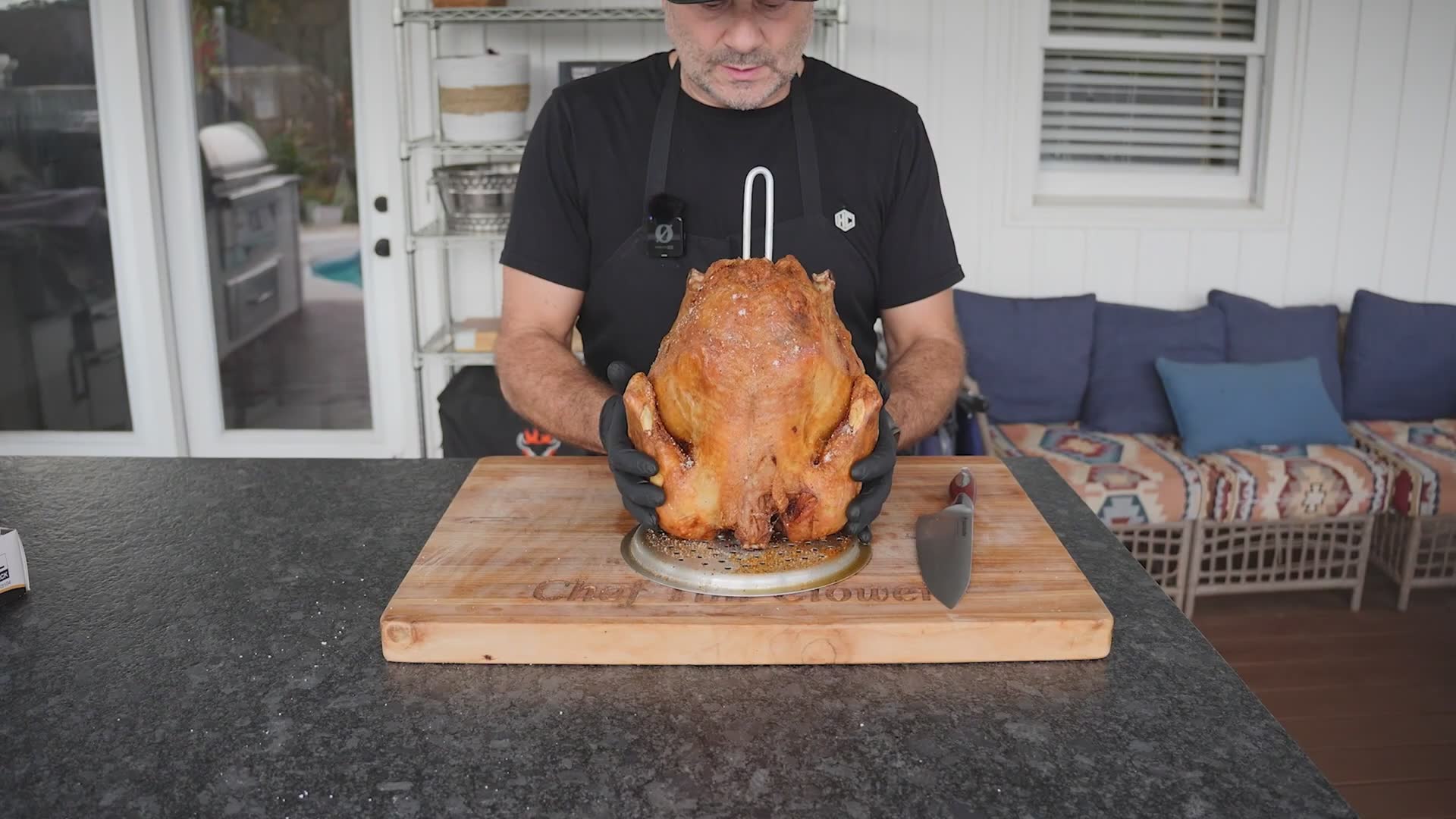 Frying turkey in bacon grease