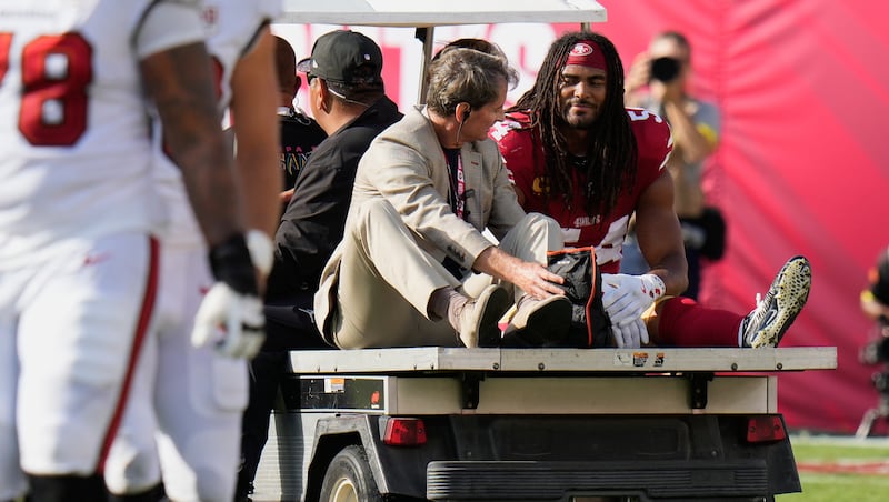 Fred Warner out for season with dislocated, broken ankle. What does ...