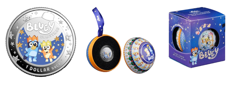 Bluey returns to Christmas coins in special Mint release