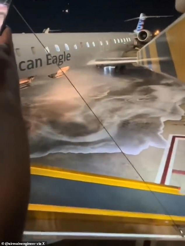 Airport worker's attempt to refuel aircraft goes horribly wrong in jaw ...