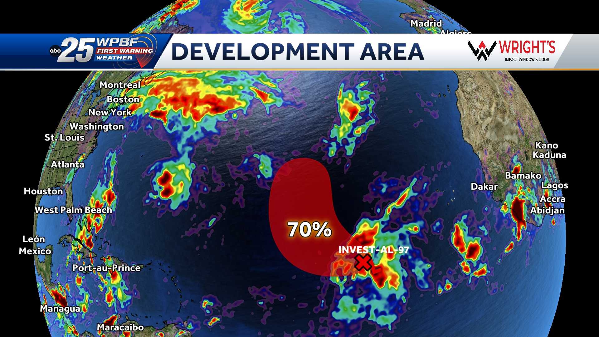 National Hurricane Center tracks tropical wave in Atlantic