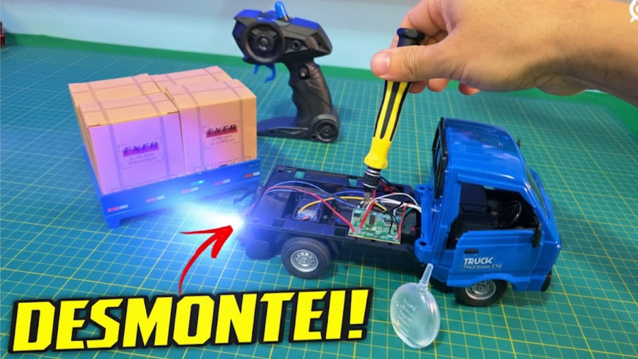 Truque barato para caminhão RC: automatize usando ESP32 e controle de PS4