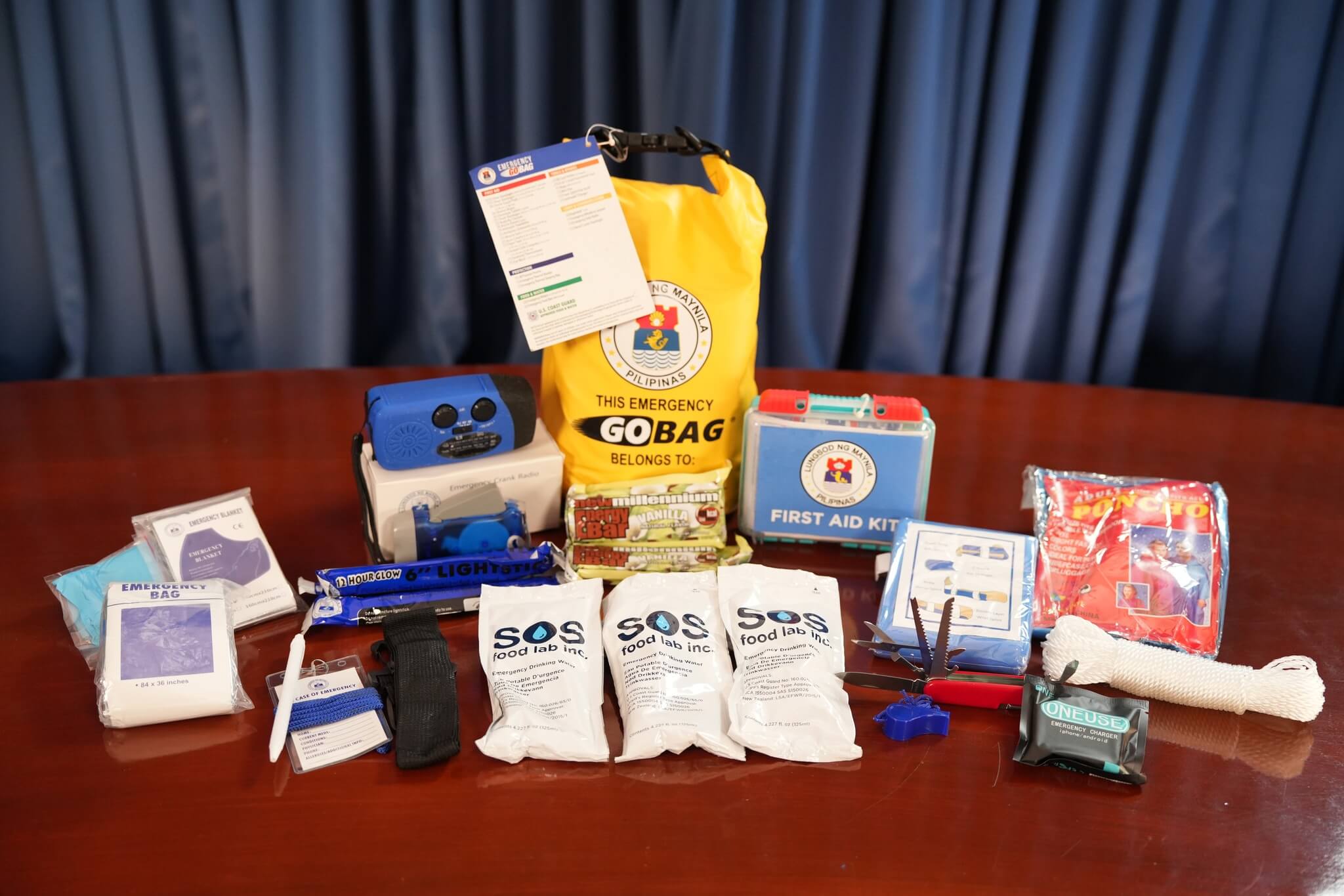 Here's what's inside emergency go bags of different LGUs