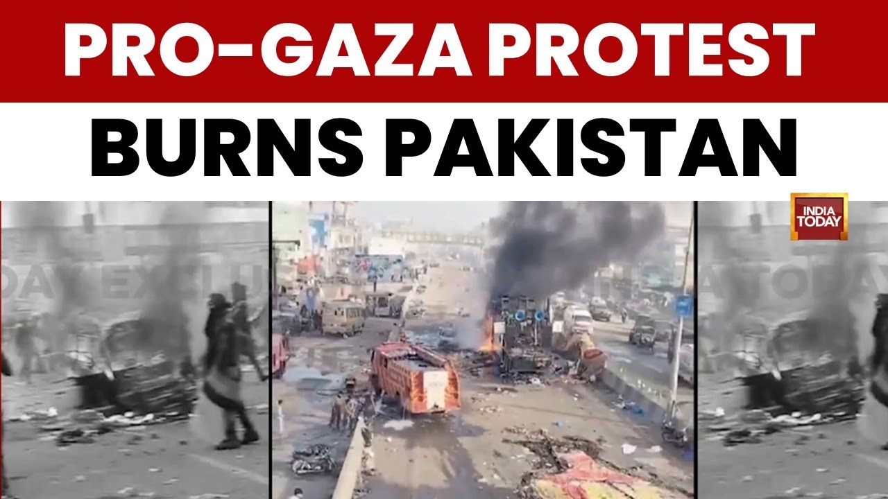 Pakistan on Edge: TLP's Pro-Gaza March Turns Violent, Clashes Erupt With Police in Muridke