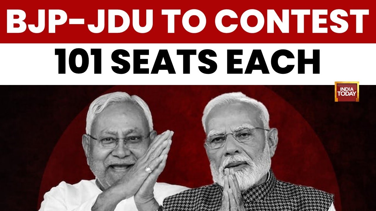 NDA Seals Bihar Deal: BJP, JDU to Contest 101 Seats Each, Chirag Paswan ...