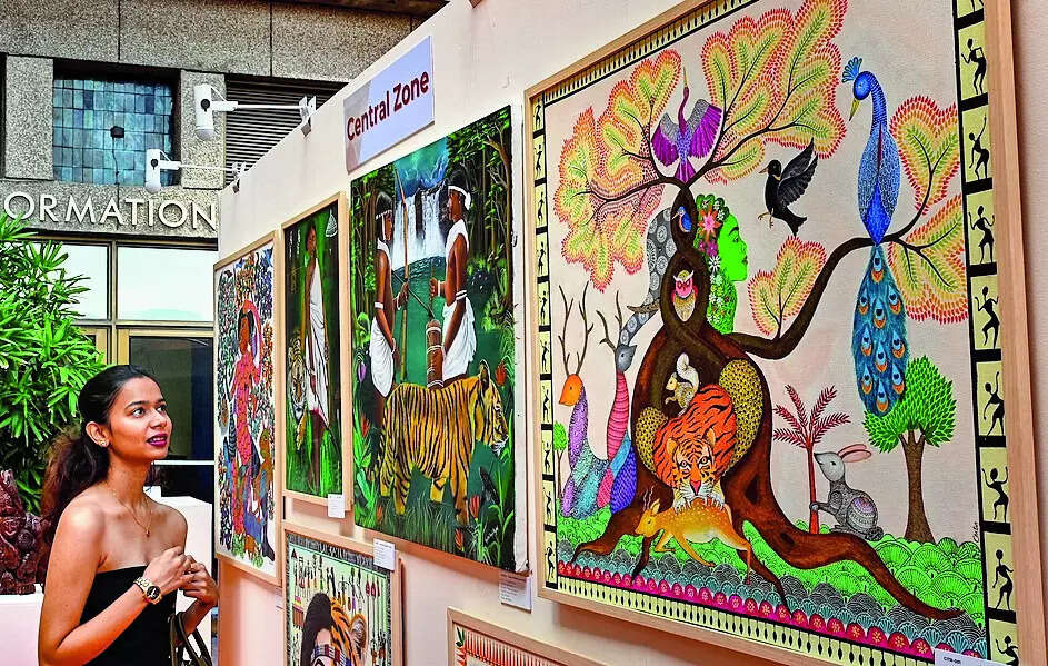 Exhibition of paintings by tribal artists depicts what tiger means to ...