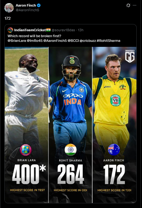 Rohit Sharma's ODI record in danger? Ex-Australia captain Aaron Finch ...