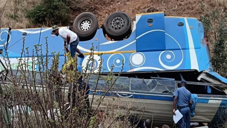 Bus crash in mountainous region of South Africa kills at least 42 people
