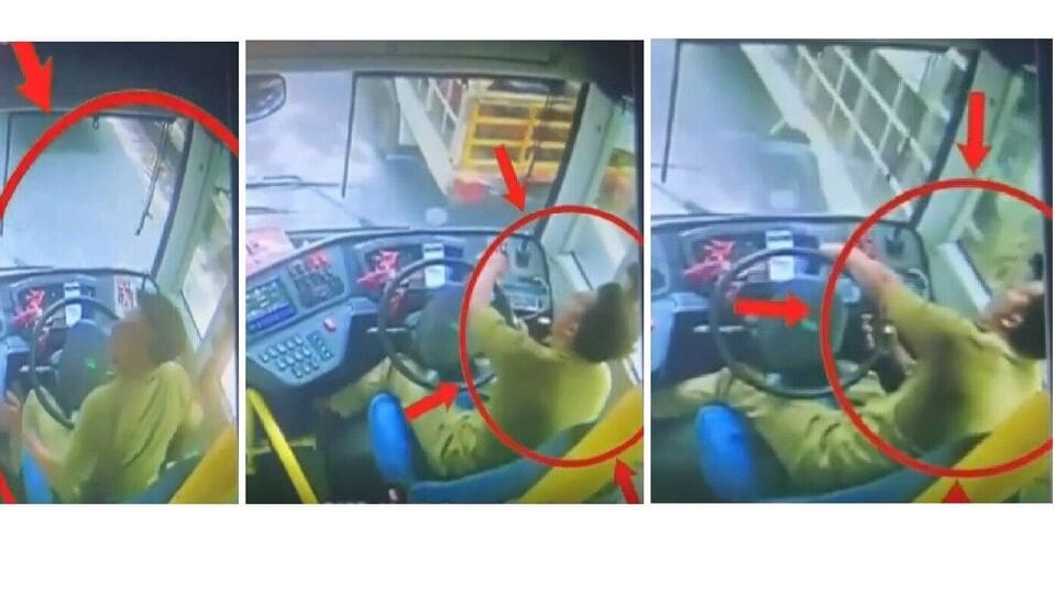 Bengaluru bus driver suffers seizure mid-route, loses control near ...