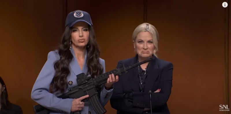Pam Bondi Cheers SNL Parody of Herself, Kristi Noem