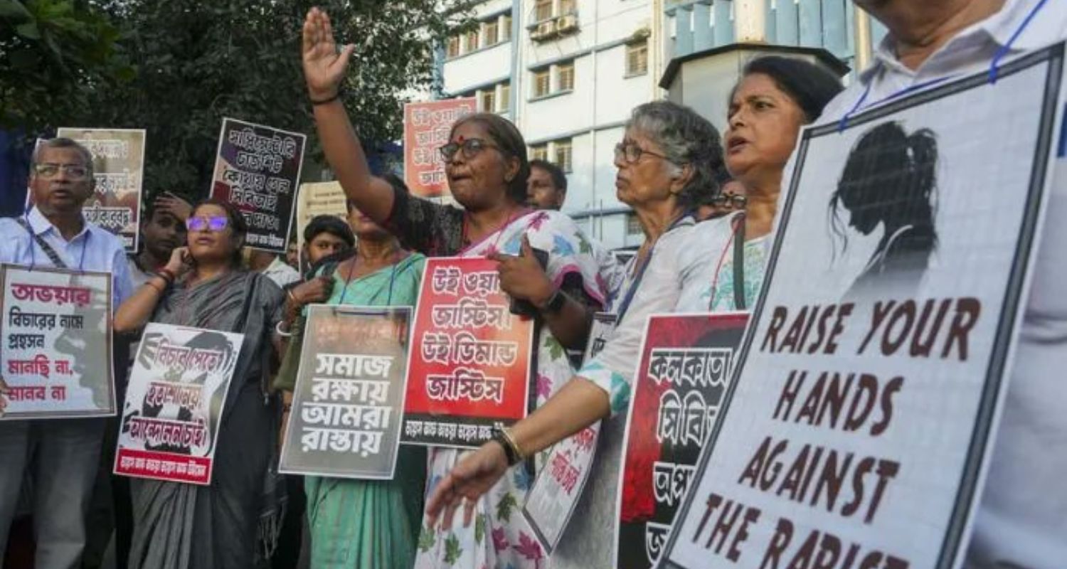 BJP begins six-day dharna in Durgapur over medical student's gang-rape