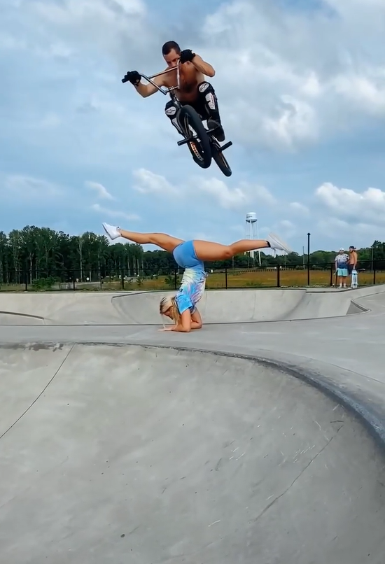 Who Knew He Could Ride Bikes Backwards?! Daredevil Alert