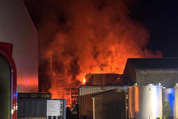 Buildings near Somerset town 'destroyed' after initial fence fire