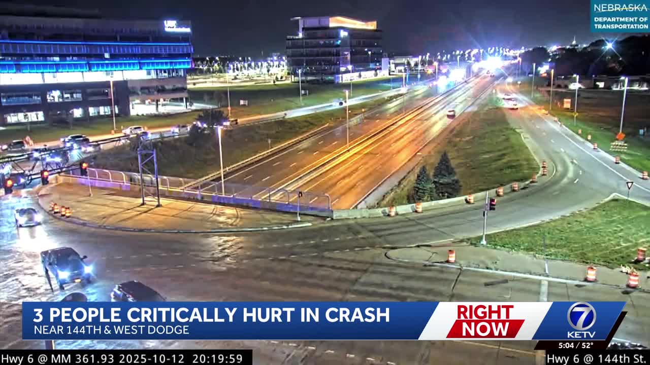 Three critically injured in Omaha crash