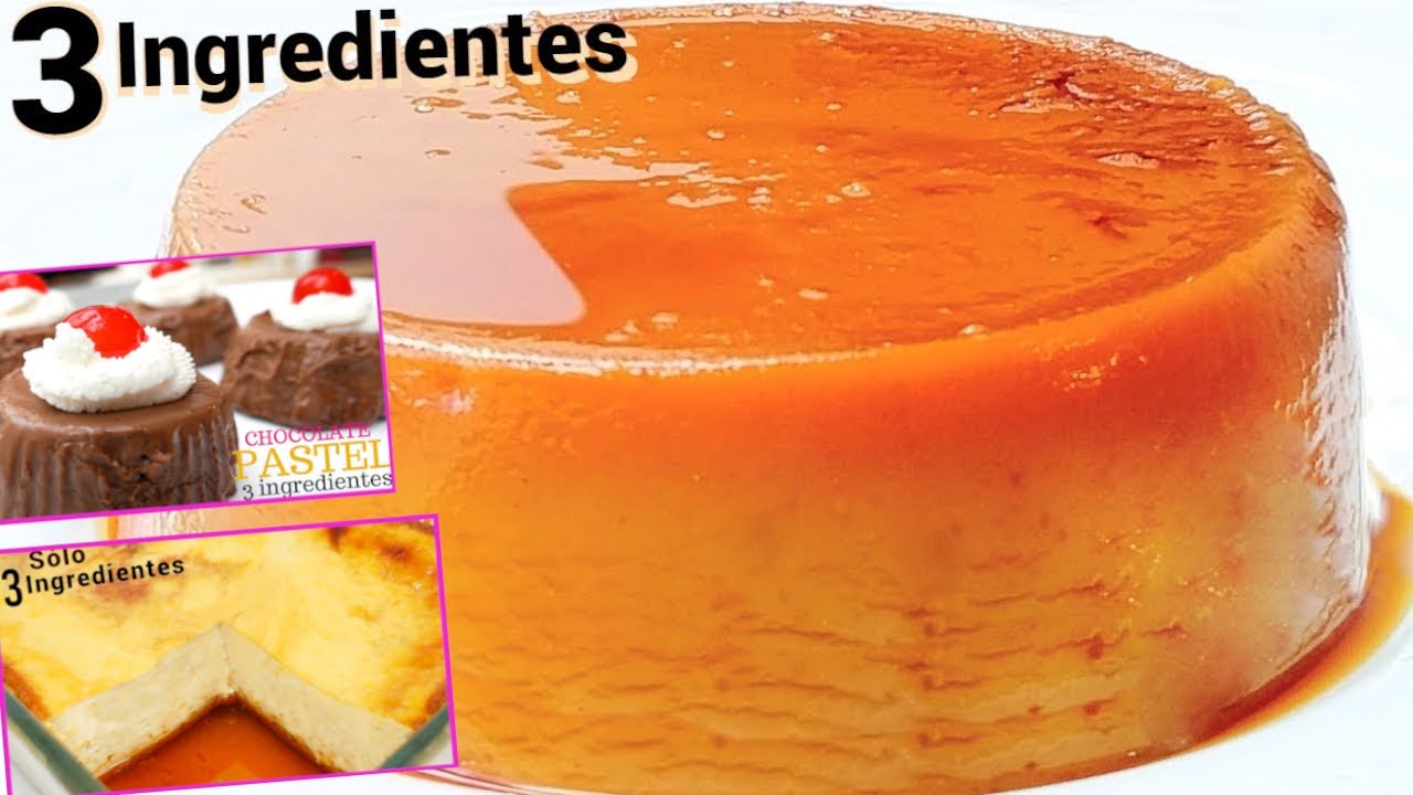 3 Postres con 3 Ingredientes Dulces Baratos Fáciles y Ricos