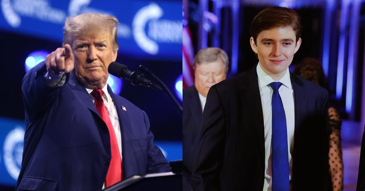 Donald Trump Mimics 19-Year-Old Son Barron in Candid Video – and It’s ...