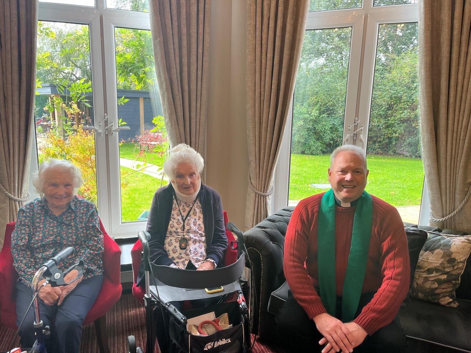 East Hoathly care home enjoys monthly visit from local vicar