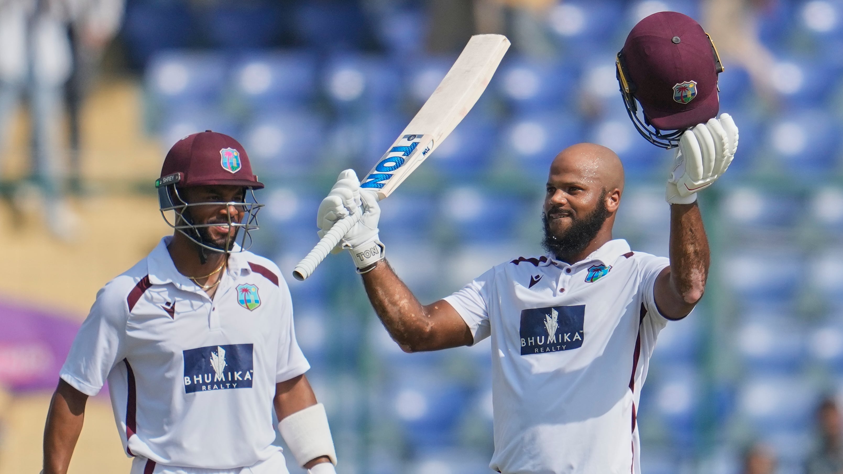 West Indies batters John Campbell and Shai Hope keep India at bay in ...