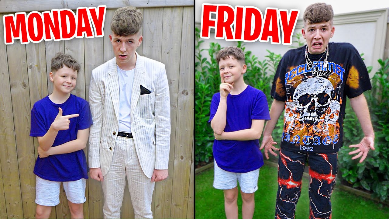 Little brother picks all my outfits for one full week