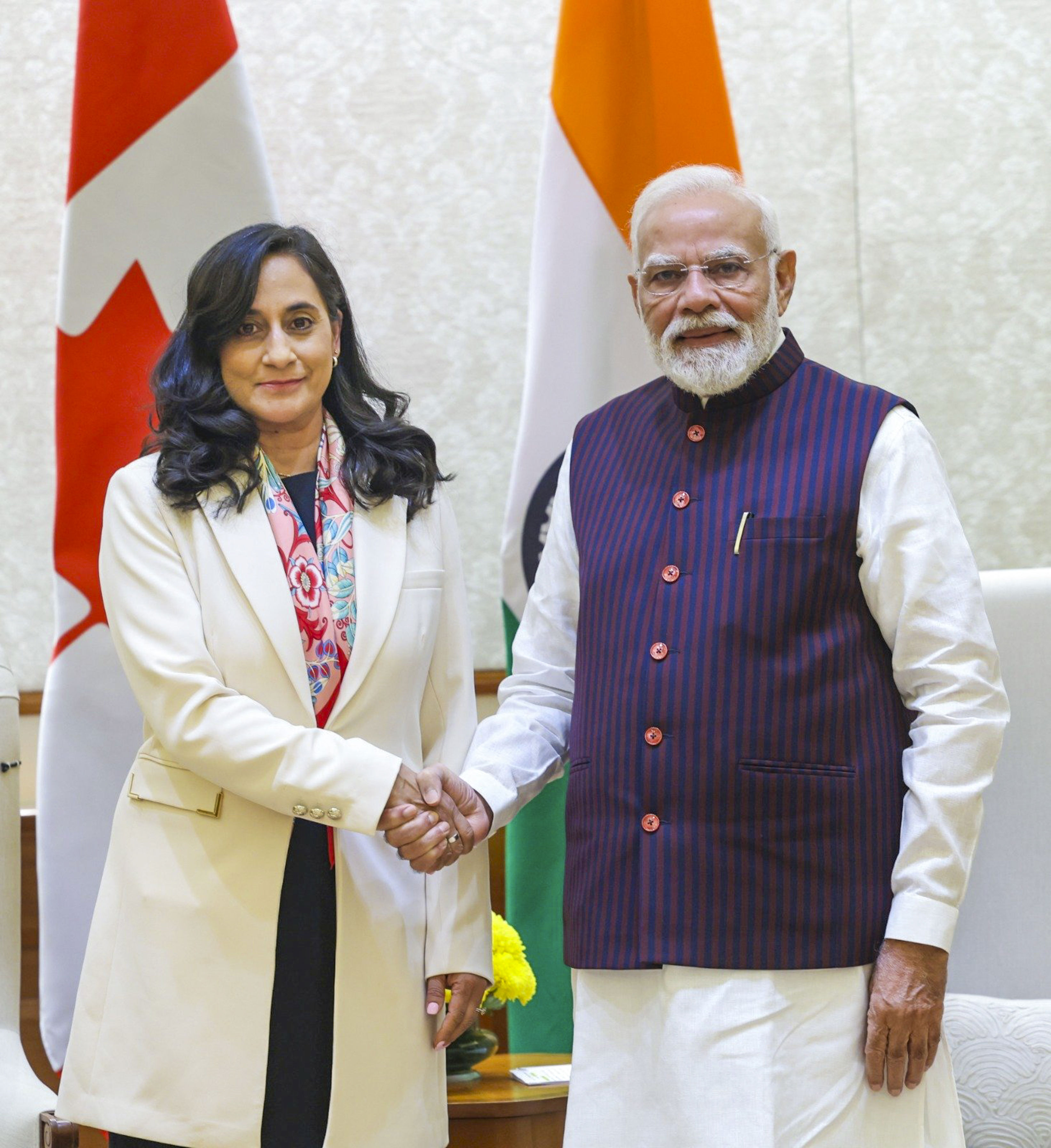 Canadian Foreign Minister Anand meets PM Modi