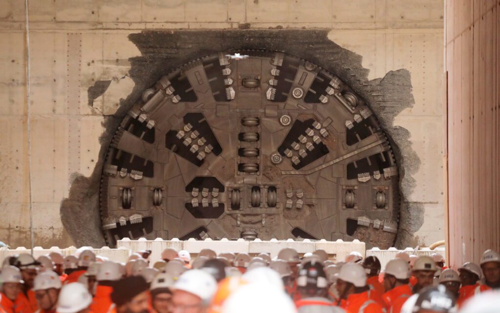 Giant boring machine breaks through to complete HS2’s last tunnel