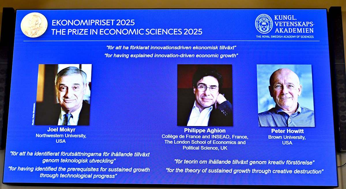 Joel Mokyr, Philippe Aghion y Peter Howitt, Nobel de Economía por ...