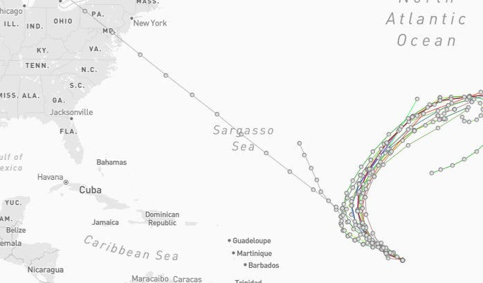 Tropical Storm Lorenzo spaghetti models, path. Will it strengthen, stay ...