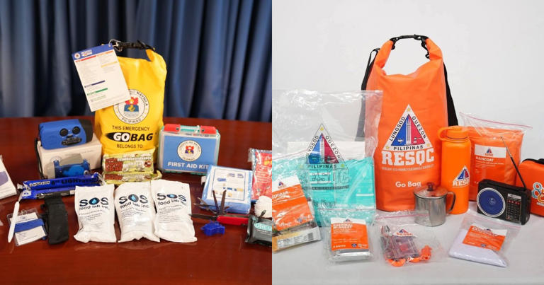 Here's what's inside emergency go bags of different LGUs