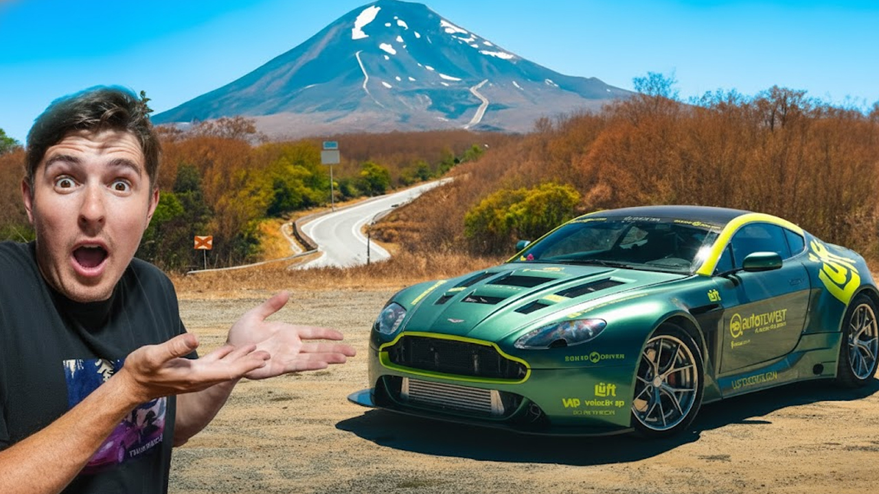 Testing a Supercar on a Scenic Driving Road