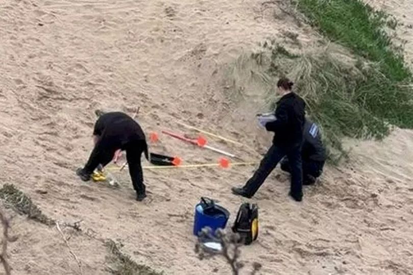 Cordon set up as human bones found on UK beach