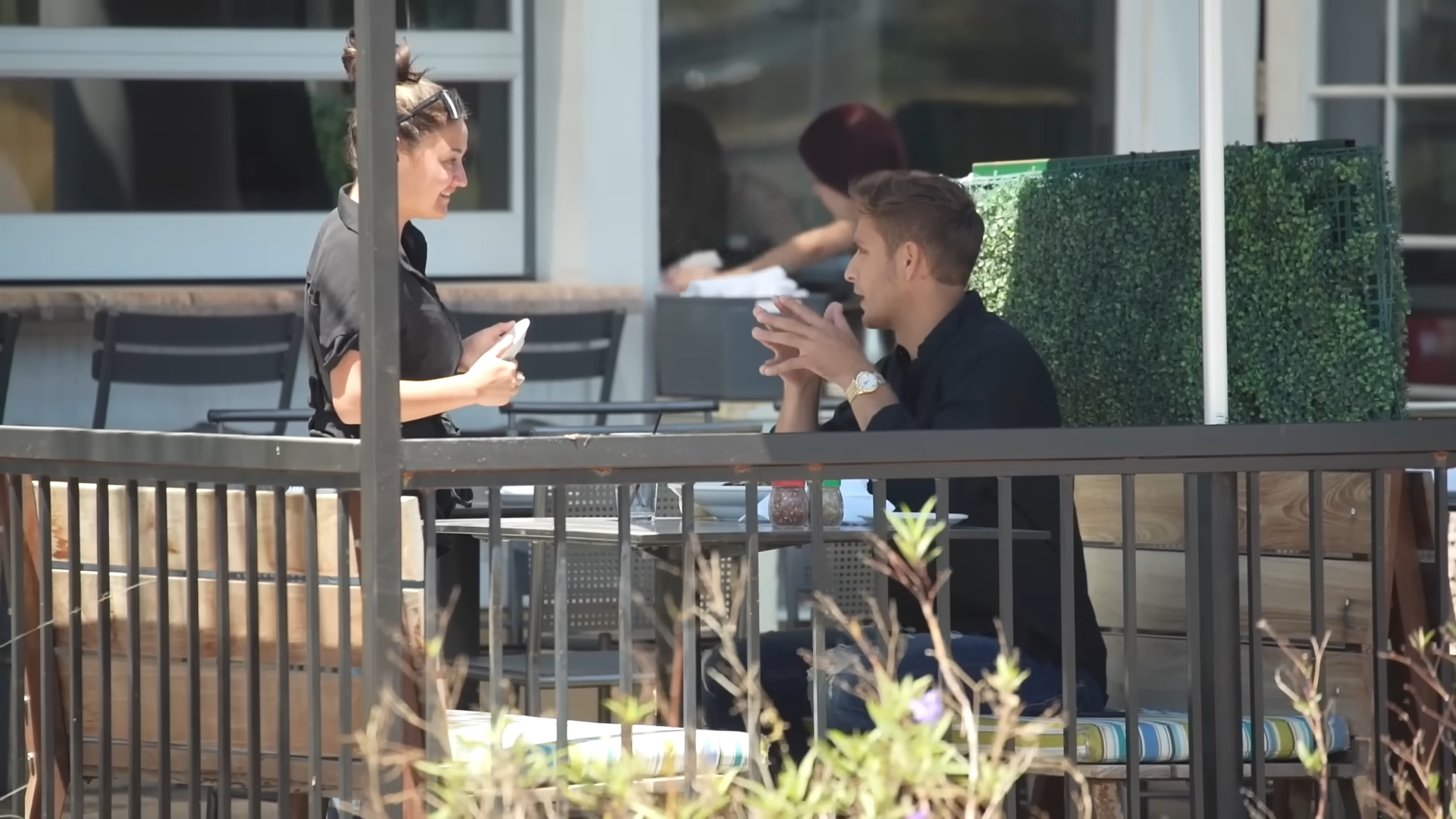 Complaining about food and giving a huge tip afterwards