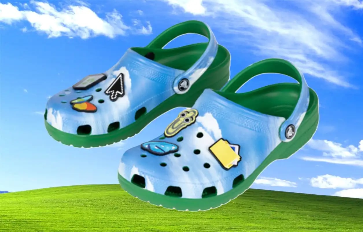 Sim, é verdade: Crocs inspirados no Windows XP são anunciados