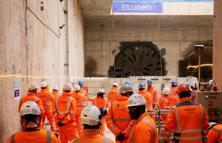 Giant boring machine breaks through to complete HS2’s last tunnel