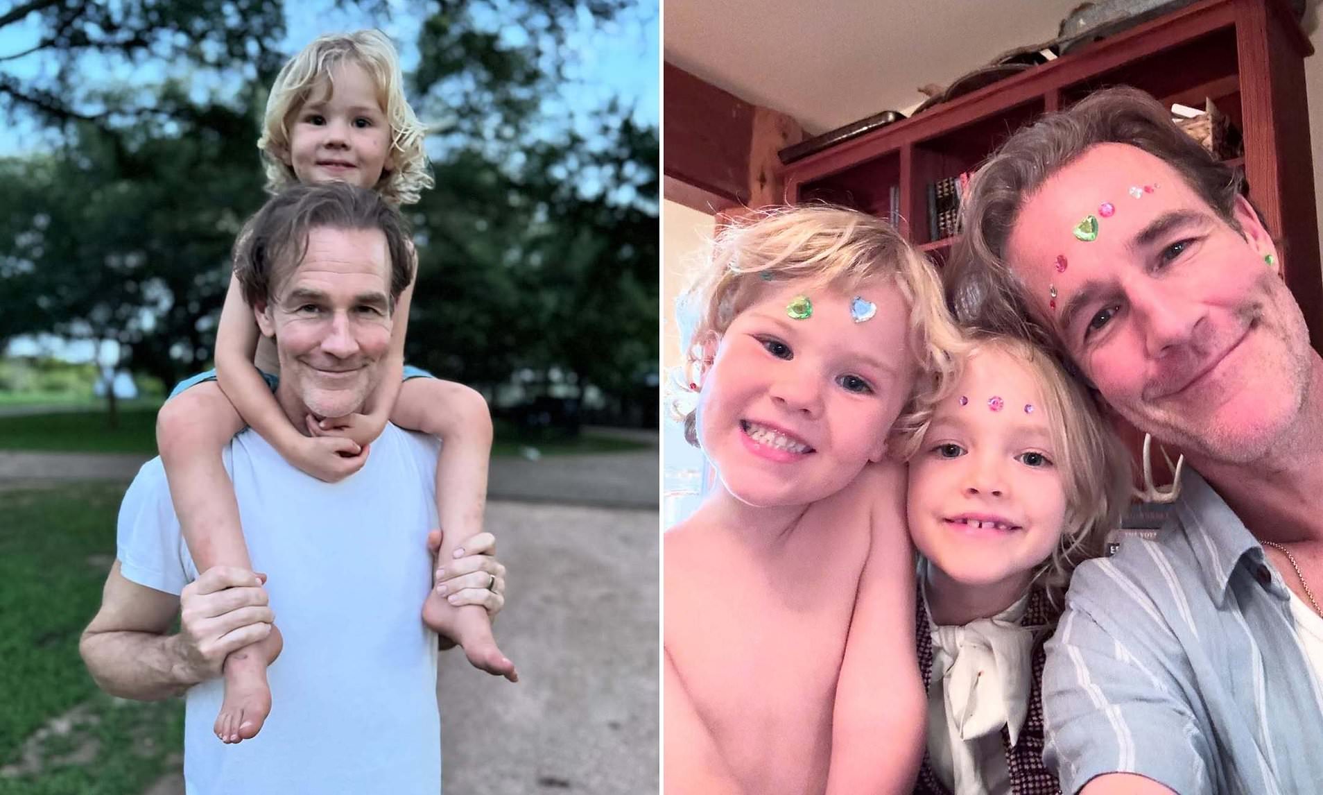 James Van Der Beek shares new photos with his youngest son Jeremiah, 4 ...