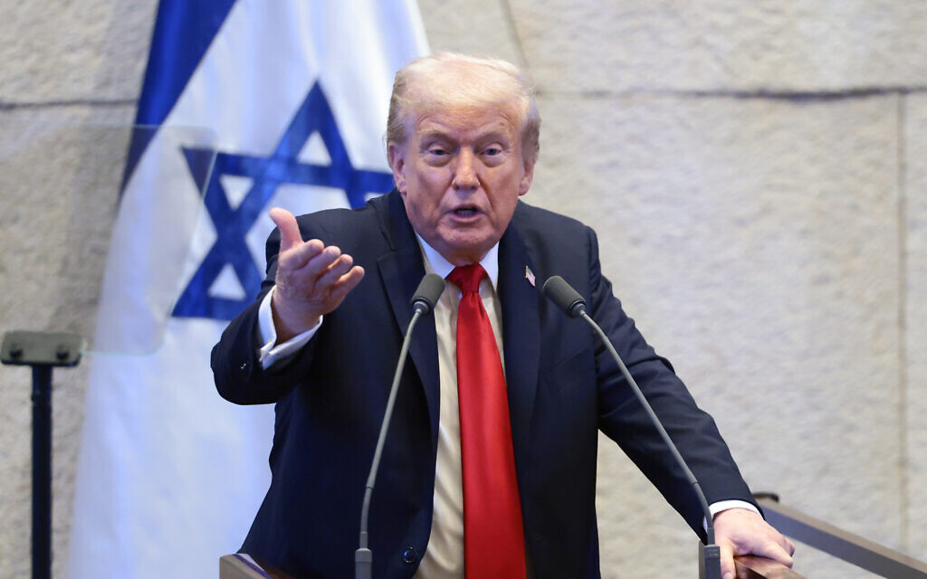 Rapturously received in the Knesset, Trump tells Israel it won the war ...