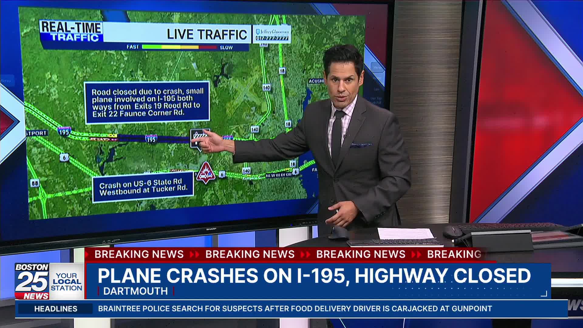 Fiery plane crash shuts down Massachusetts highway as nor’easter powers ...