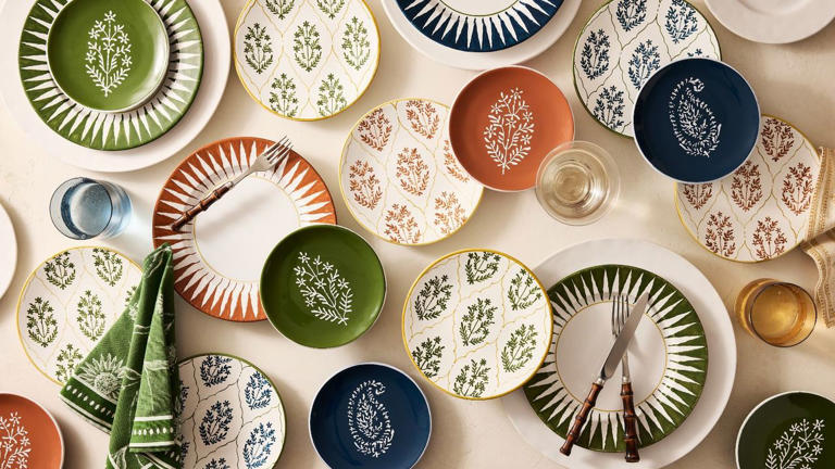 I'm Embracing A Layered Fall Tablescape With This Designer Tableware ...