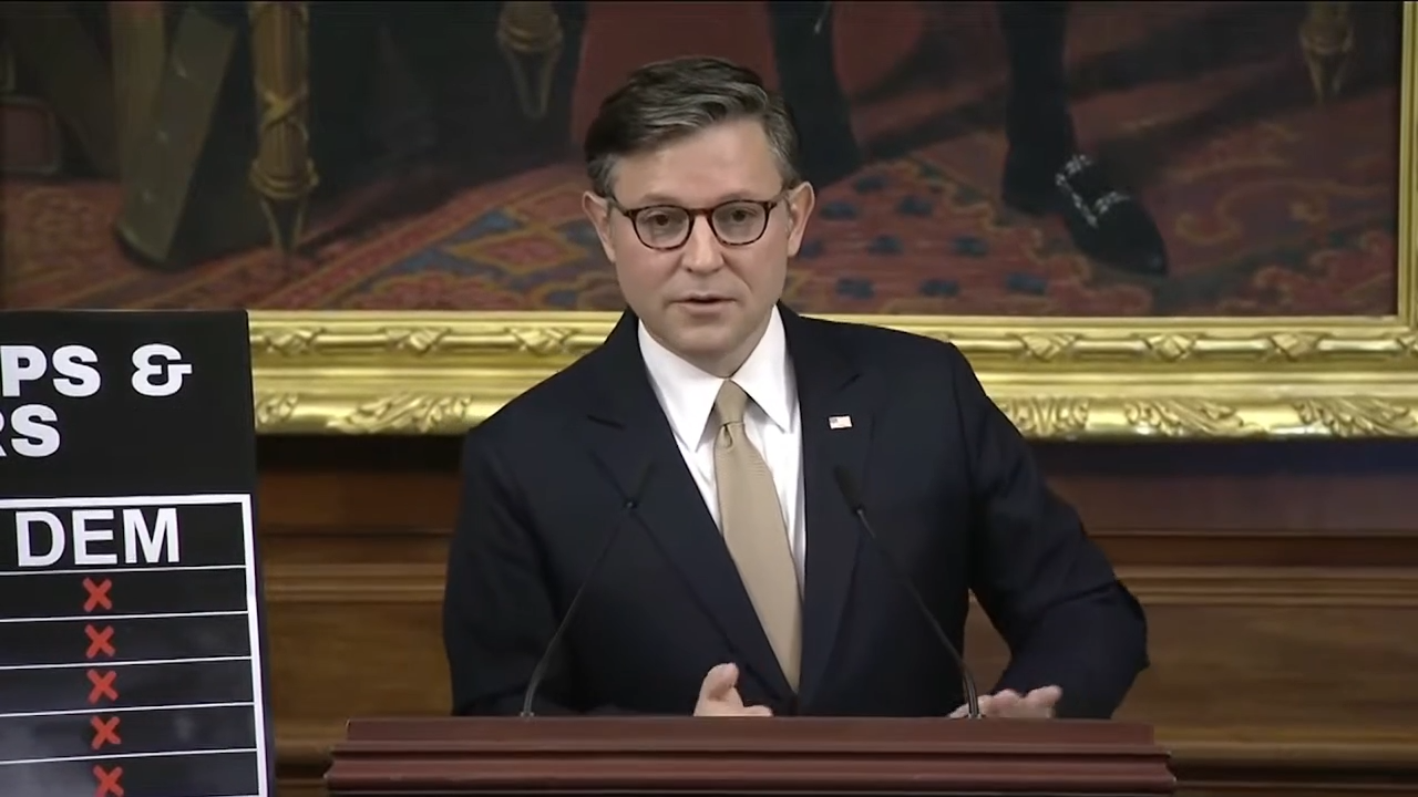 'What Have The Democrats Done?': GOP Snake Mike Johnson Dodges ...