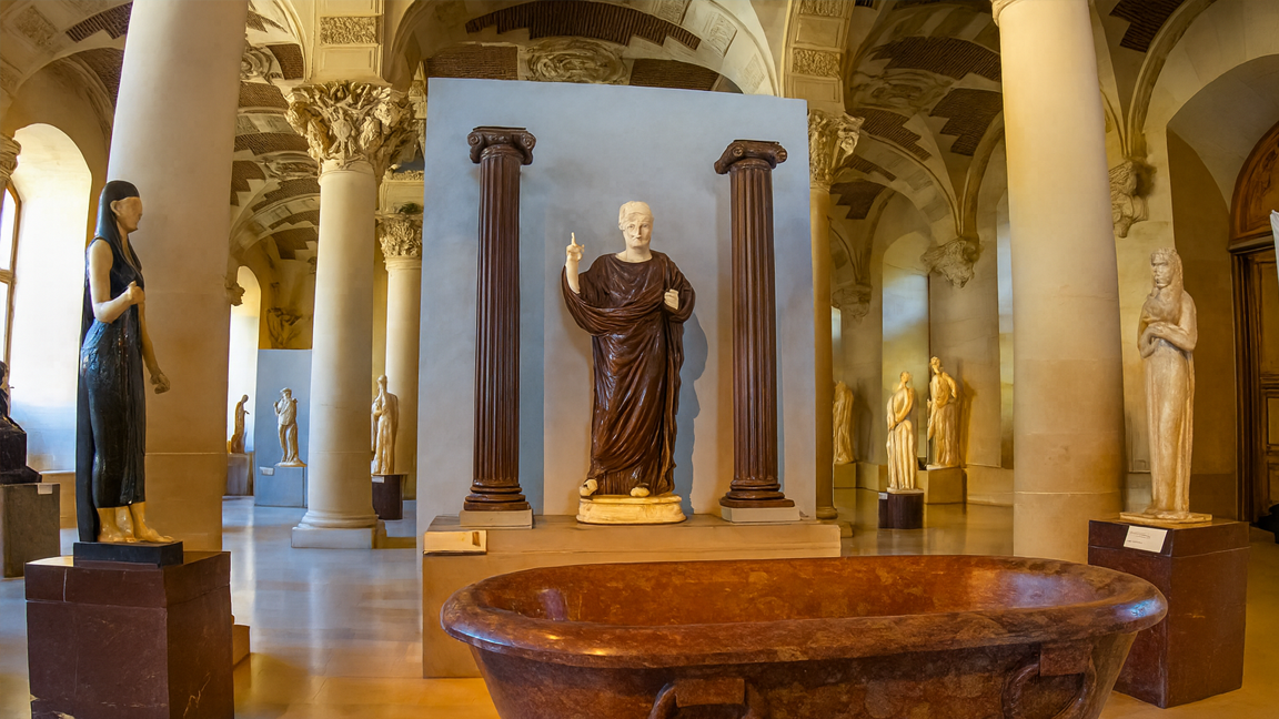 Recorrido por el Louvre: esculturas, sarcófagos y mosaicos