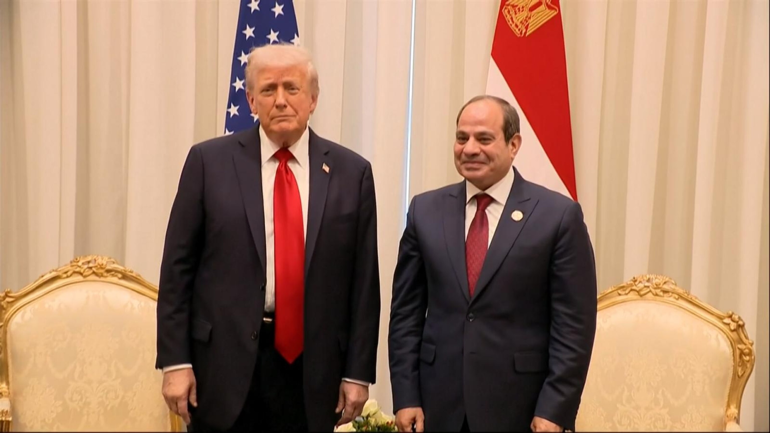 Trump, Egyptian President El-Sisi talk peace ahead of summit