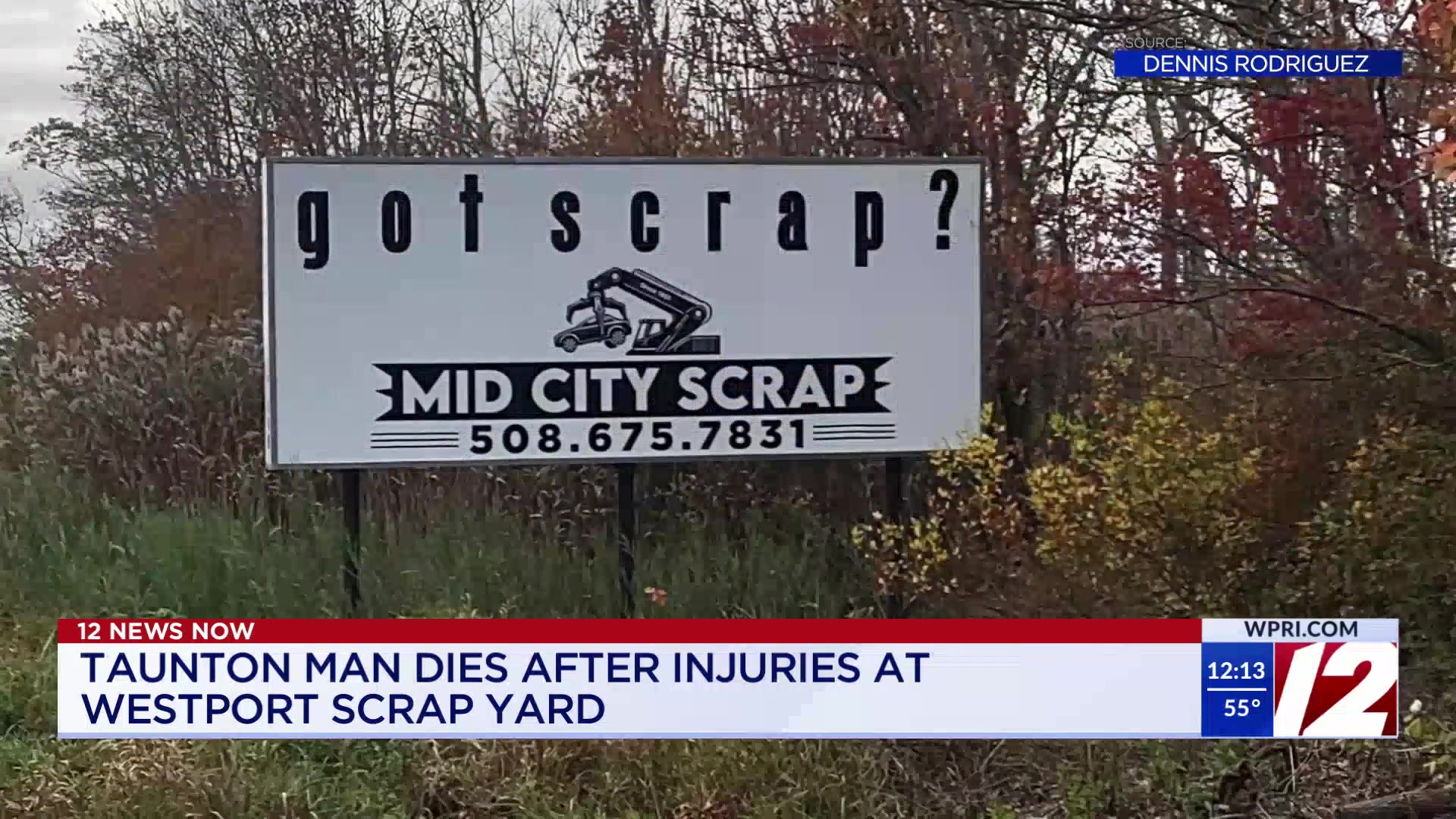 Taunton man dies after injuries at Westport scrap yard